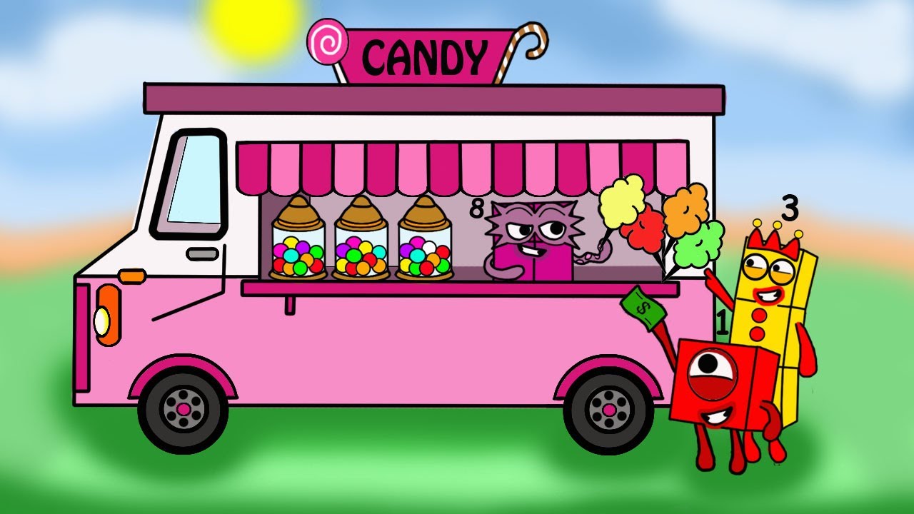 Finally the candy shop car Numberblocks came - Numberblocks fanmade ...