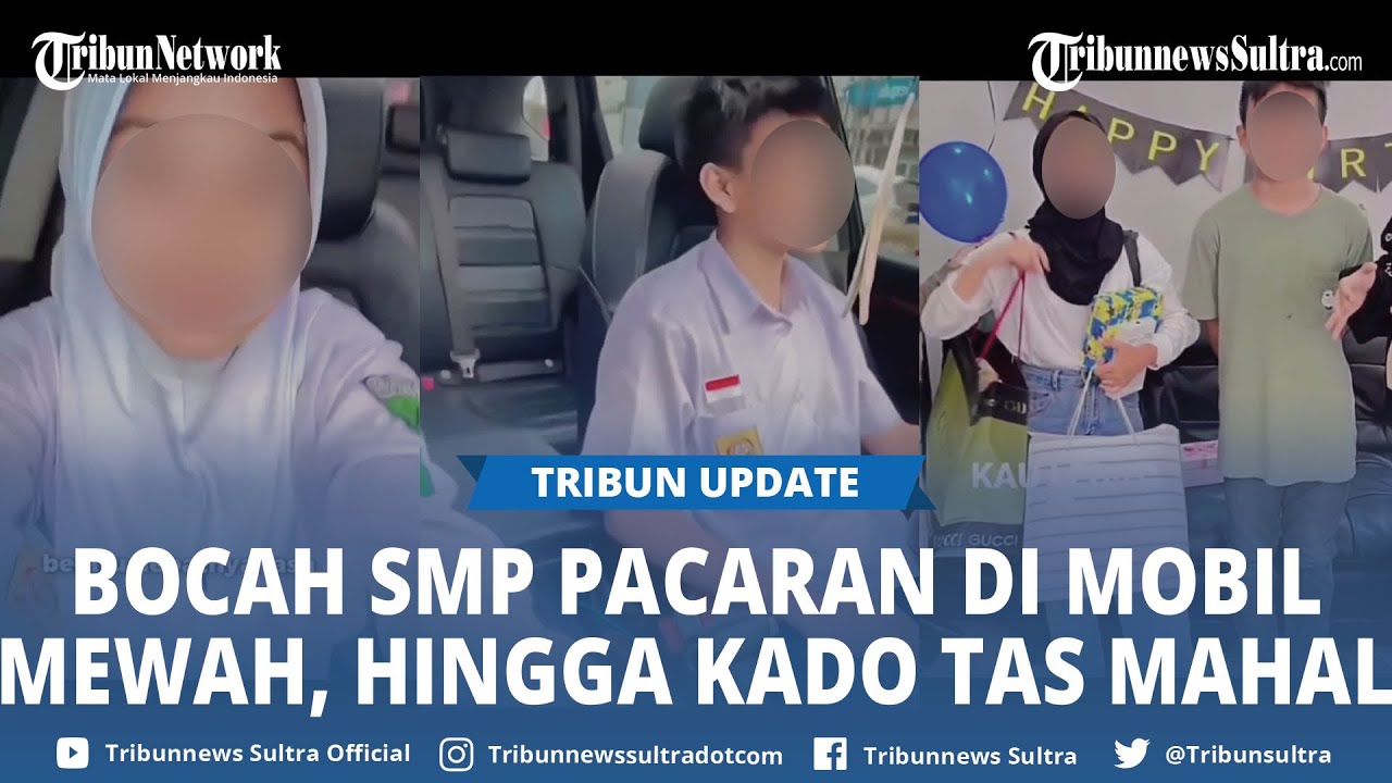 Viral Momen Anak SMP Nyetir Mobil Mewah Bersama Pacarnya, Berikan Tas ...
