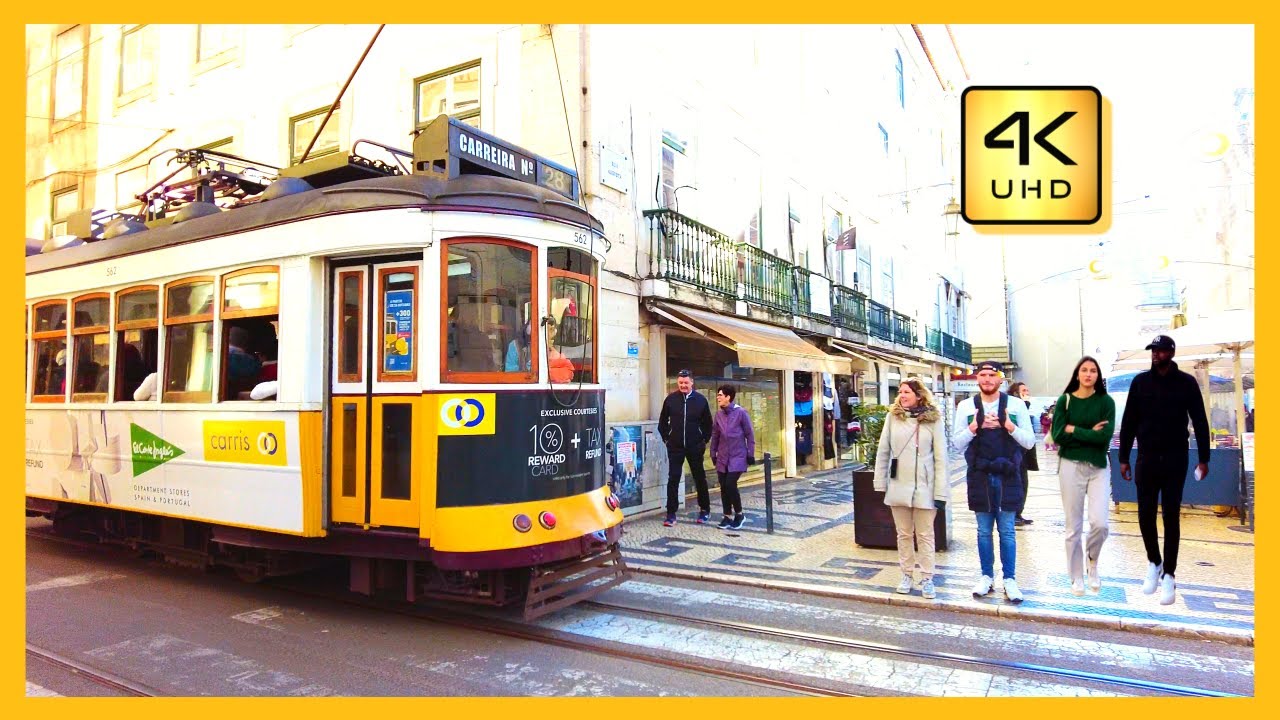 [4k 60FPS] LISBON Walk | Lisbon Walking Tour 4k Ultra HD 60fps - YouTube