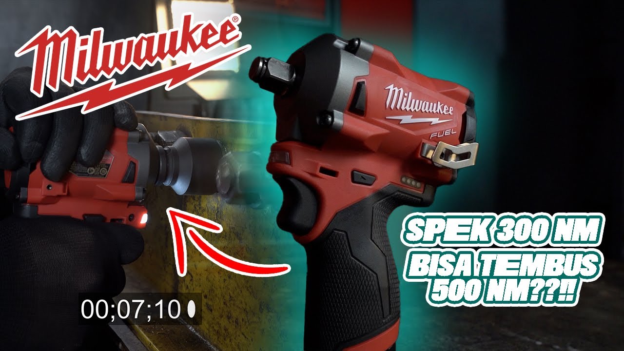 GAK SESUAI EKSPEKTASI TENAGANYA!! MILWAUKEE IMPACT WRENCH M12 FIWF12-0C ...