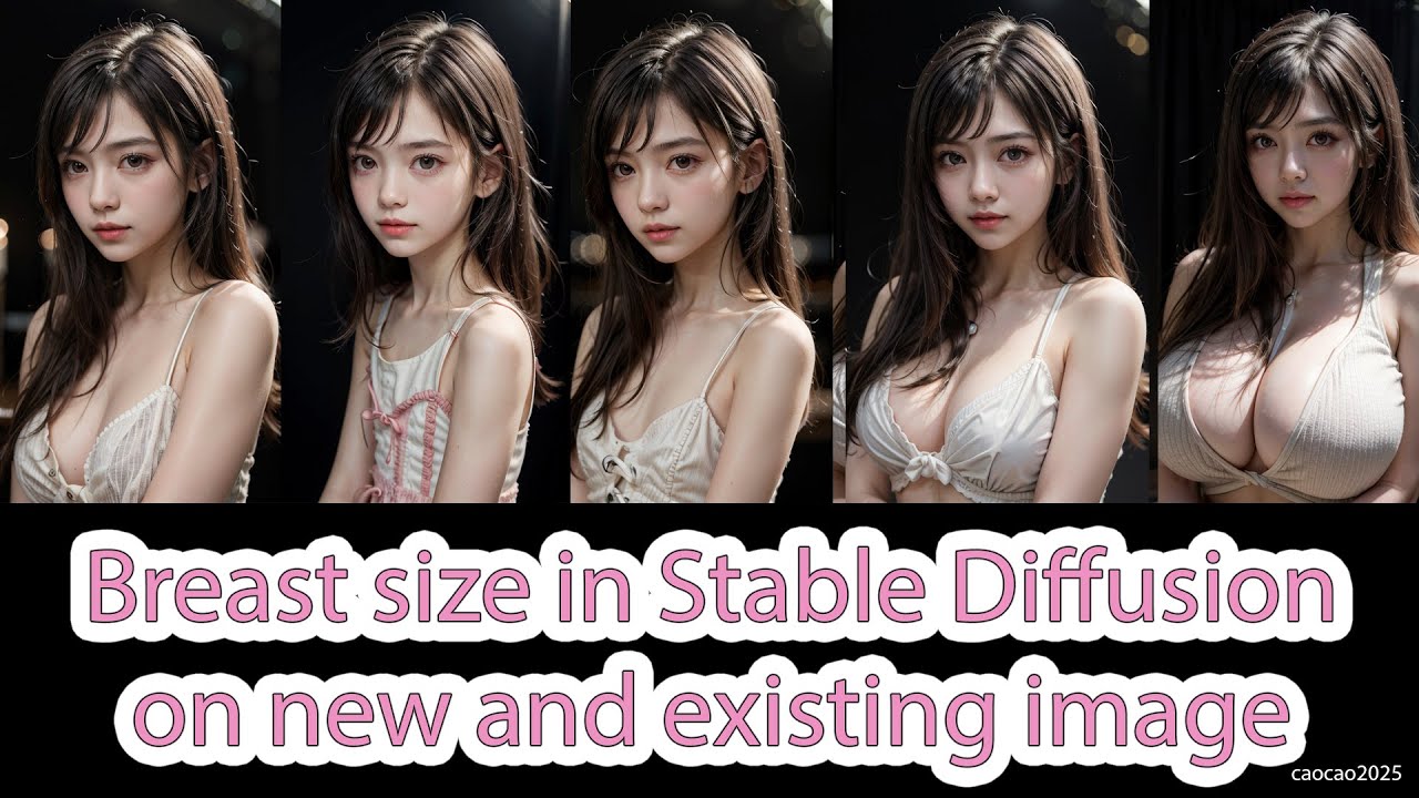 How to Change breast size in Stable Diffusion on new and existing picture with Breast Size ...