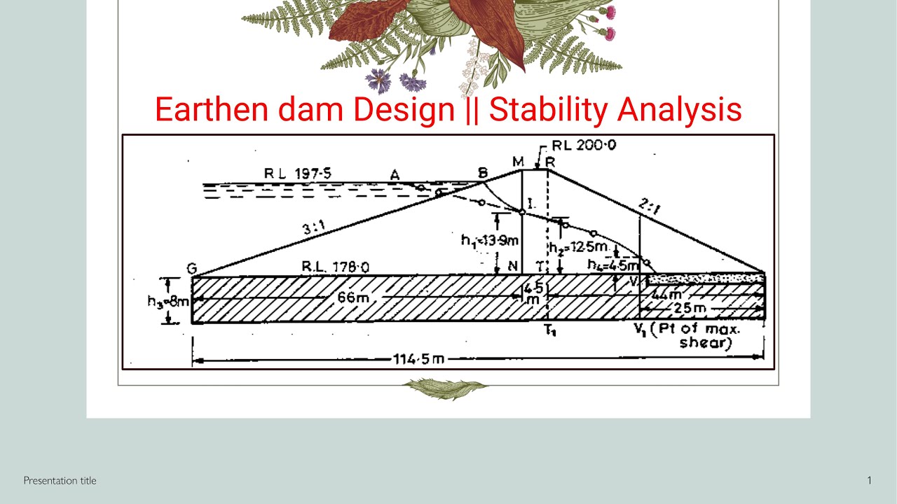 Earthen dam Design || Part 5(C)_Stability Analysis - YouTube