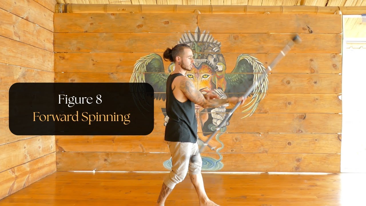Staff video 4 | Figure 8 Forward Spinning | Beginner Staff Foundations ...