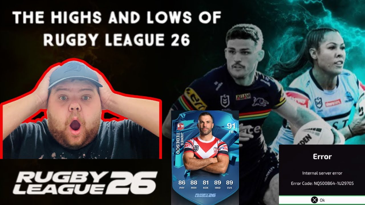The Highs and lows of Rugby League 26 the First NRL Video game in 8 ...