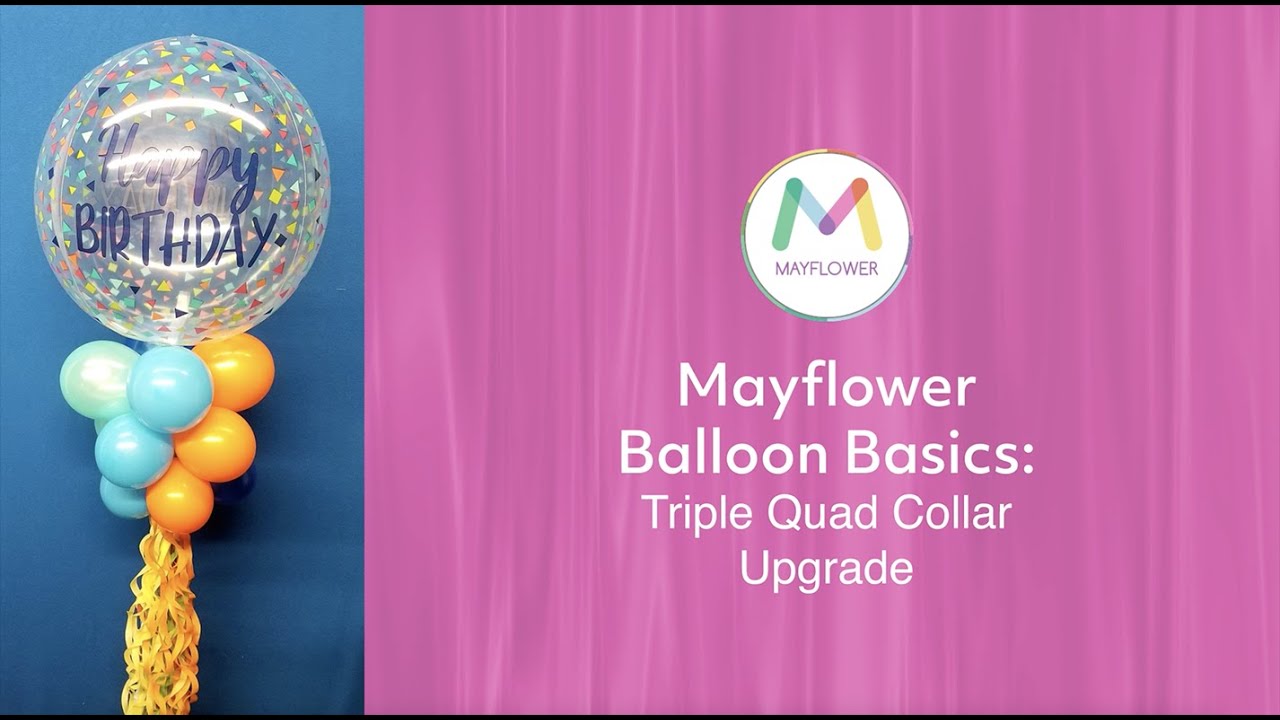 Mayflower Balloon Basics Triple Quad Collar - YouTube
