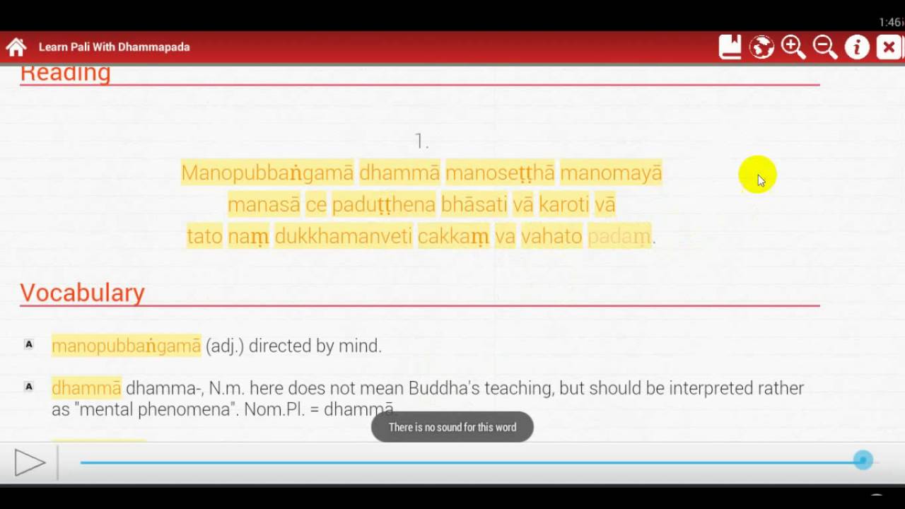 Learn Pali with Dhammapada - YouTube