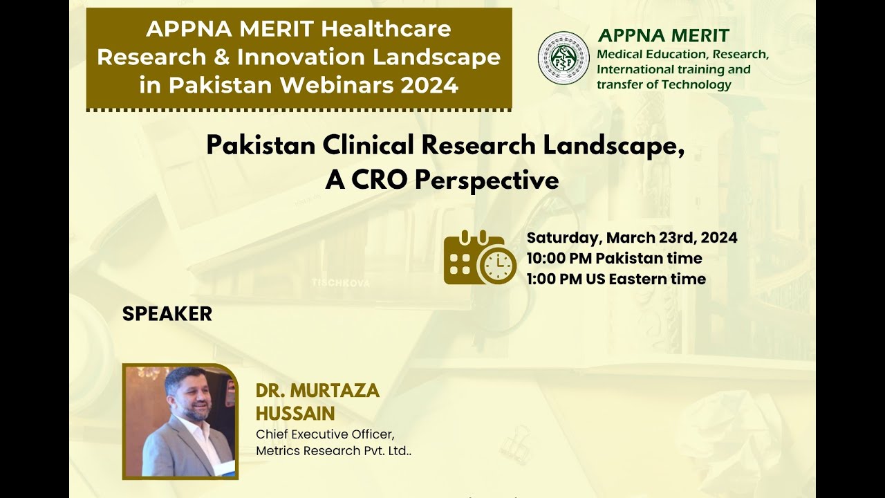 Pakistan Clinical Research Landscape, A CRO Perspective - Healthcare ...