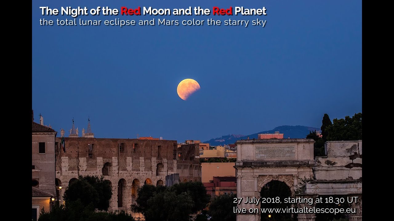 The Night of the Red Moon and the Red Planet: the longest lunar eclipse ...