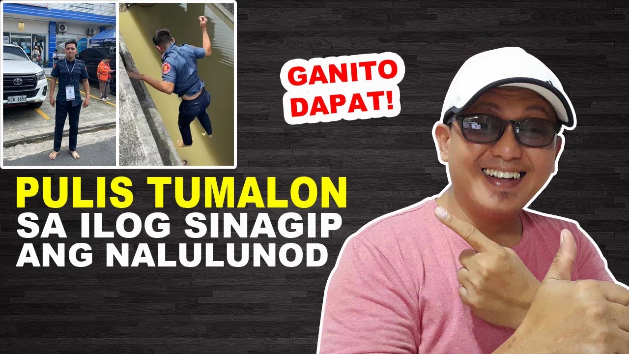 PULIS TUMALON SA ILOG SINAGIP ANG NALULUNOD NA BATANG BABAE. - YouTube