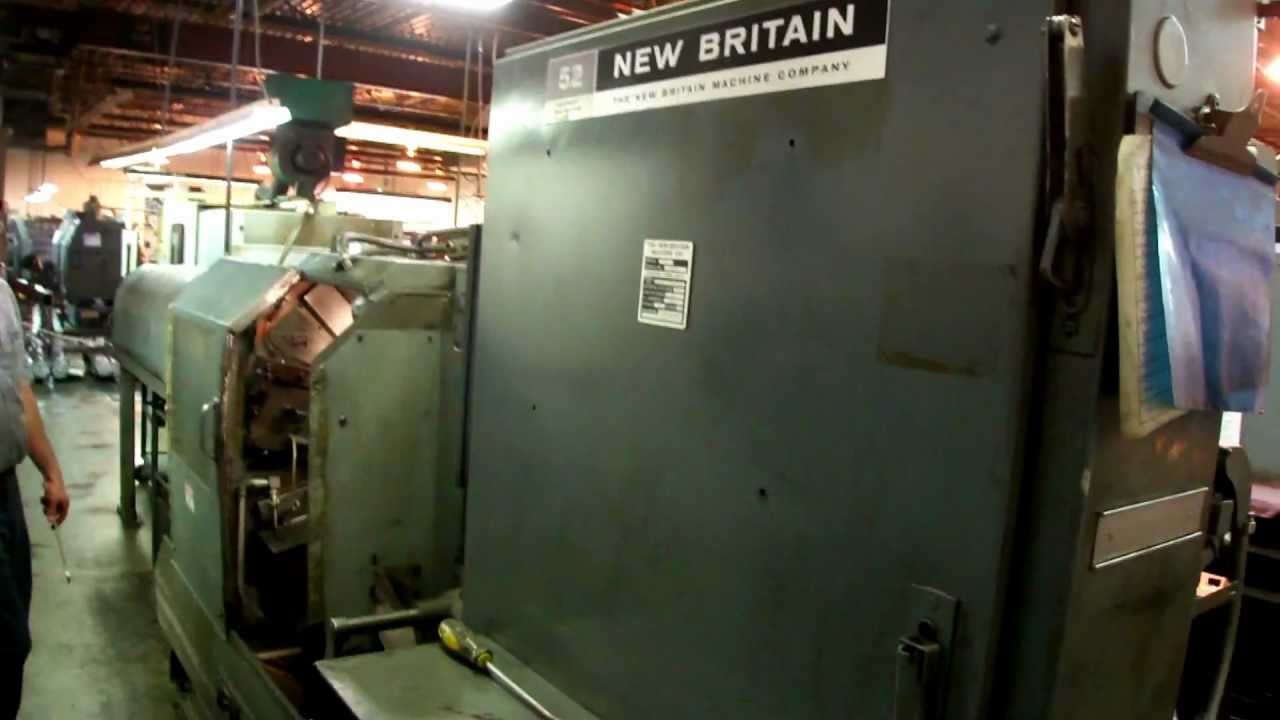 New Britain Screw Machine Model 52 Serial 39983 - YouTube