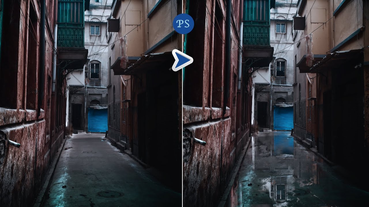 Create Realistic Puddles in Photoshop ( 2 Minutes ) Fast & Easy # ...