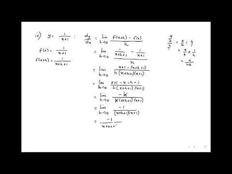 How to differentiate by first principle - YouTube