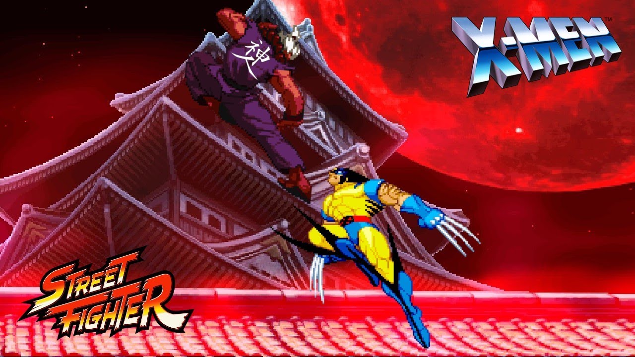Shin Akuma vs Wolverine l X-Men X Street Fighter l Capcom X Marvel ...