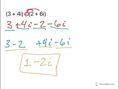 Subtracting Complex Numbers - YouTube