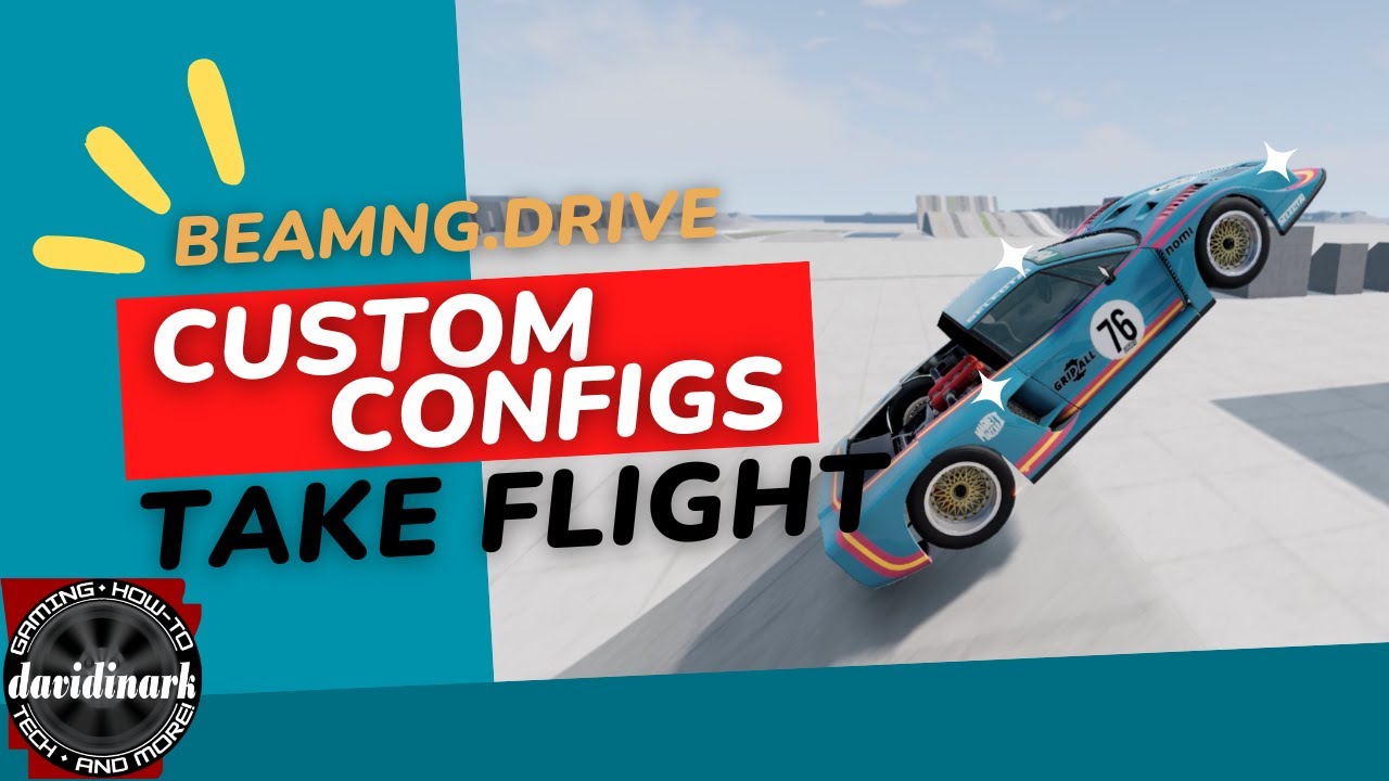 BeamNG Drive - Sending CUSTOM Configs up JUMPS on Grid Map! Beamng PC ...