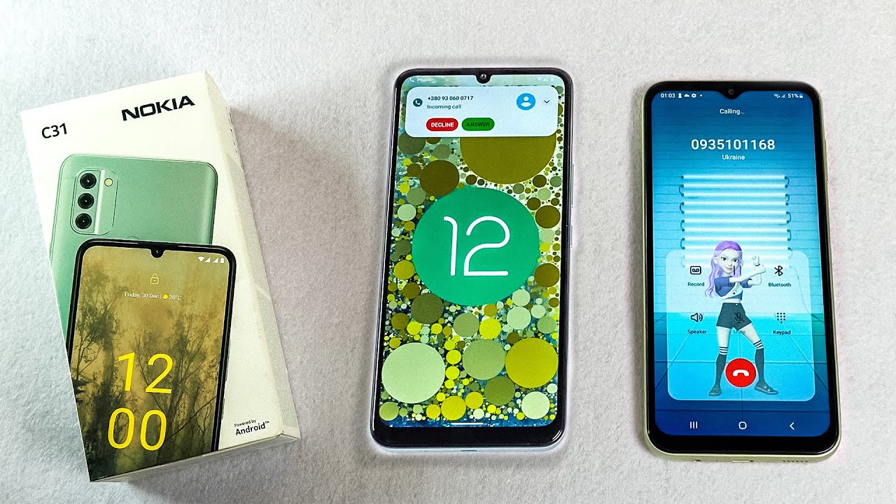 NOKIA G31 Android Unpacking + Outgoing Call & Incoming Call + Samsung ...