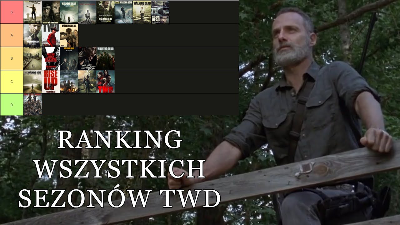 RANKING WSZYSTKICH SEZONÓW SERIALU THE WALKING DEAD - Tier List #1 ...