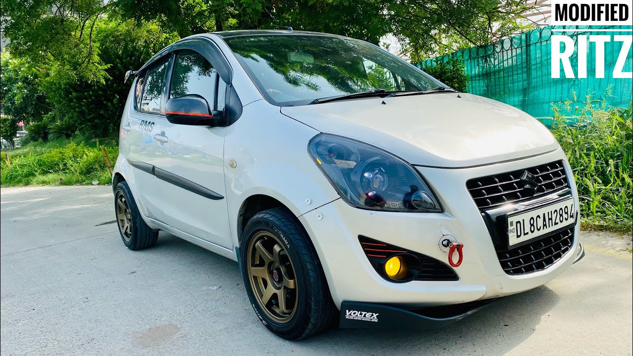 Maruti Suzuki Ritz White Modified