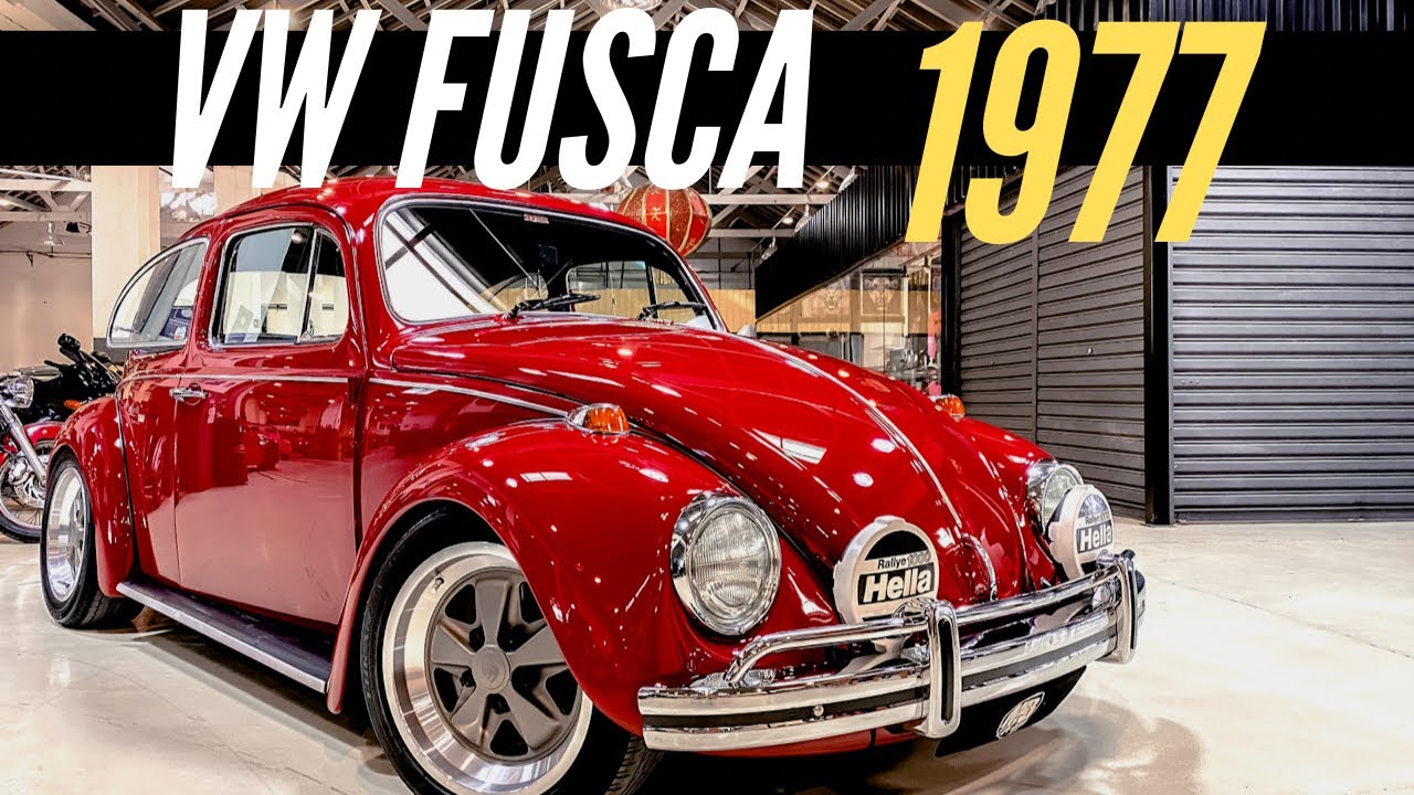VW FUSCA 1977 VERMELHO MALAGA - COMPROU VOLANTE GANHOU FUSCA - YouTube