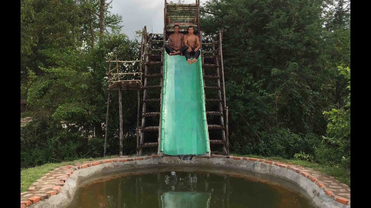 Update Swimming Pool Underground - Build Water Slide - YouTube