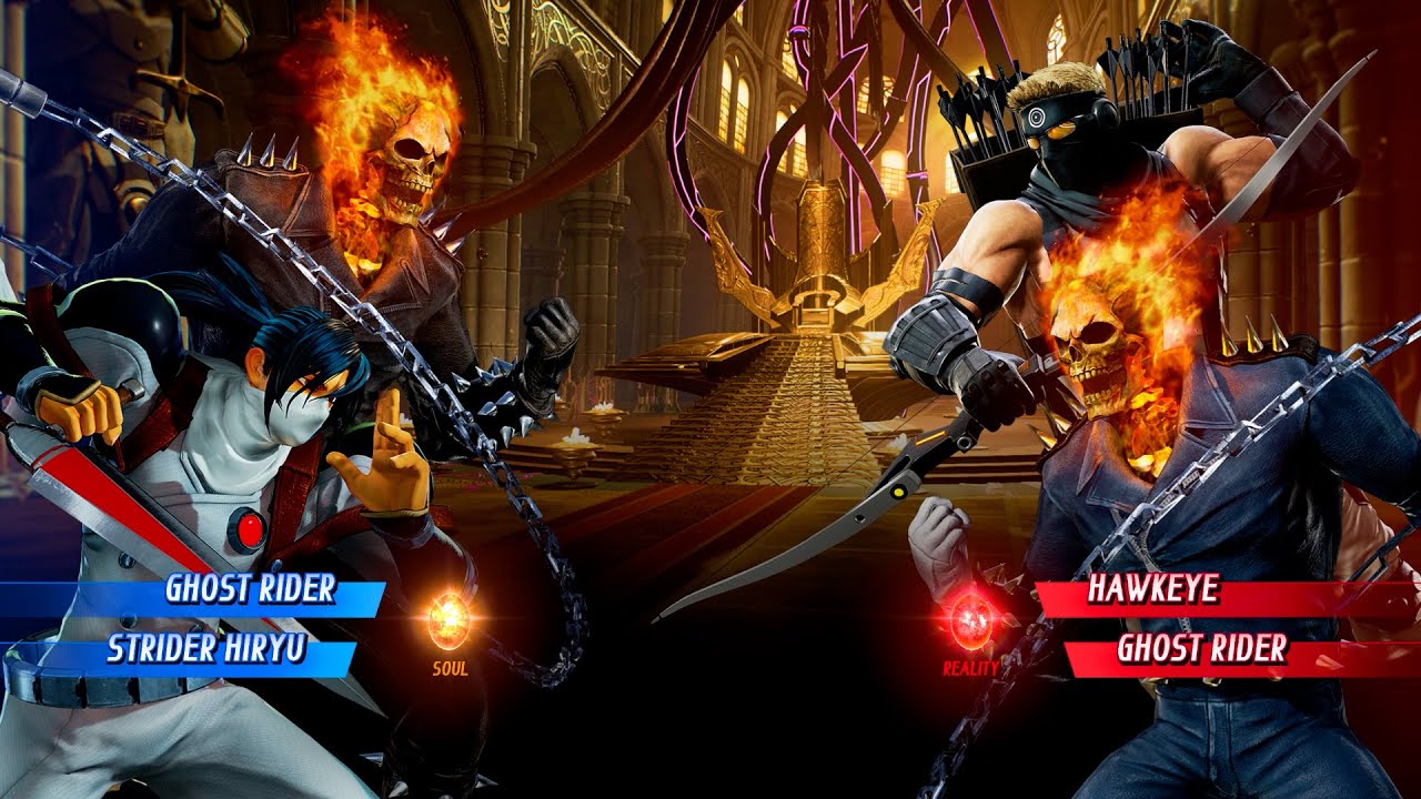 GHOST RIDER & WHITE STRIDER HIRYU VS HAWKEYE & GHOST RIDER - Marvel vs ...