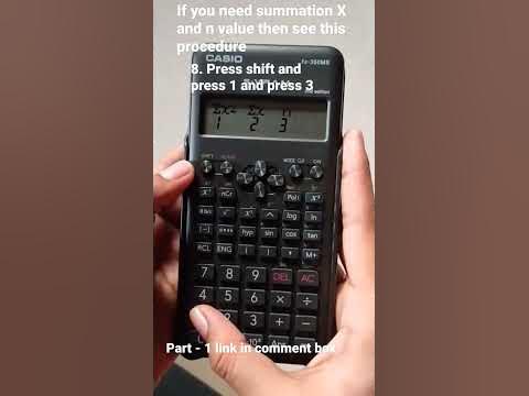 How to find summation X and n in scientific calculator #scintific # ...