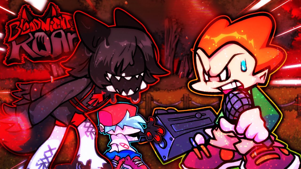 Werewolf FNF Blood Night Roar [Mod] - YouTube