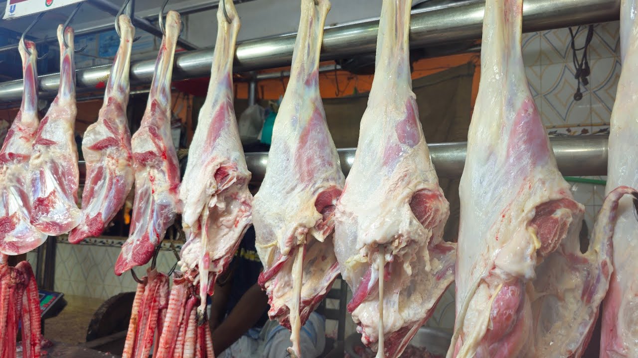 Awesome goat mutton rezala cutting | Nice mutton cutting skill | - YouTube