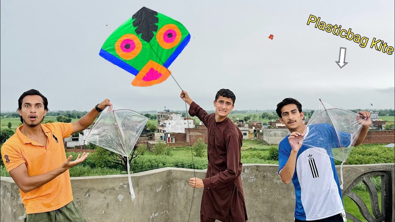 Flying PlasticBag Kite in Havey Rain | Flood In Goan - YouTube