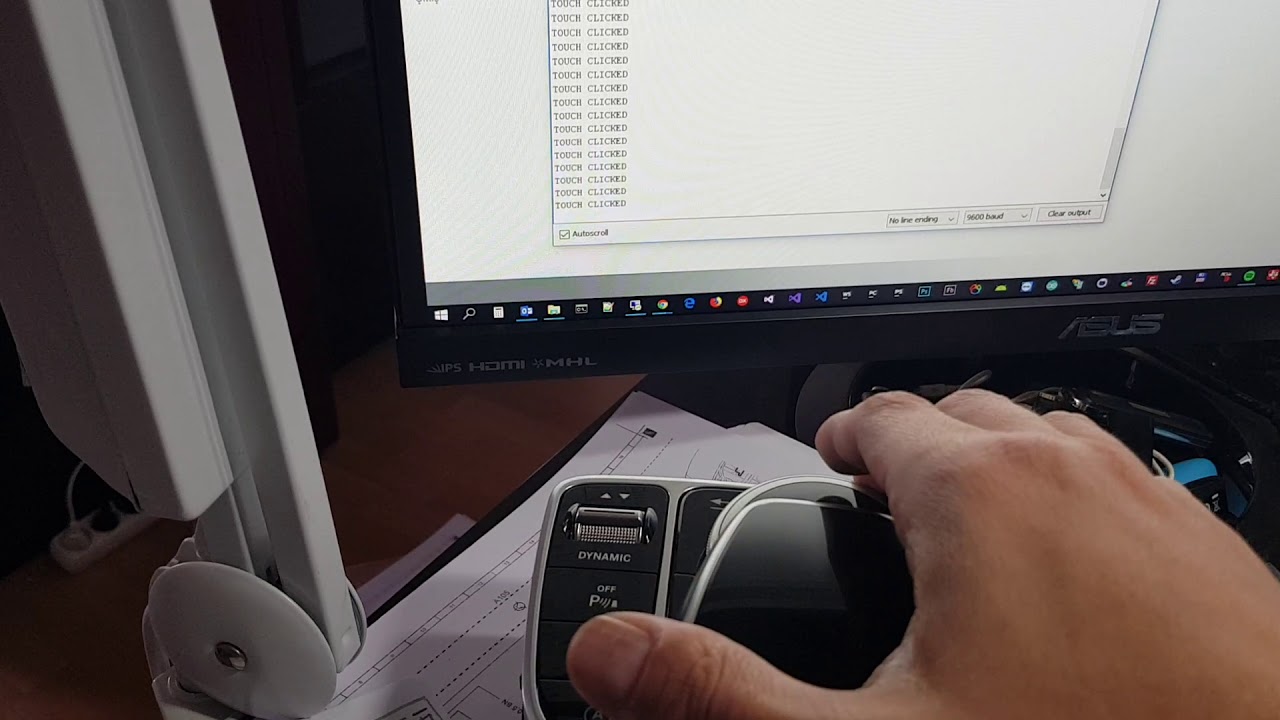 Mercedes Touchpad Controller - YouTube