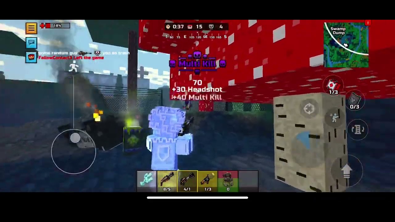 Playing battle royale PG3D - YouTube
