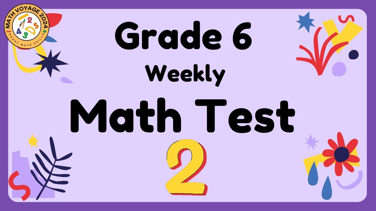 Grade 6 Weekly Test Paper 2: Number Calculations, Solutions paper 1 and ...