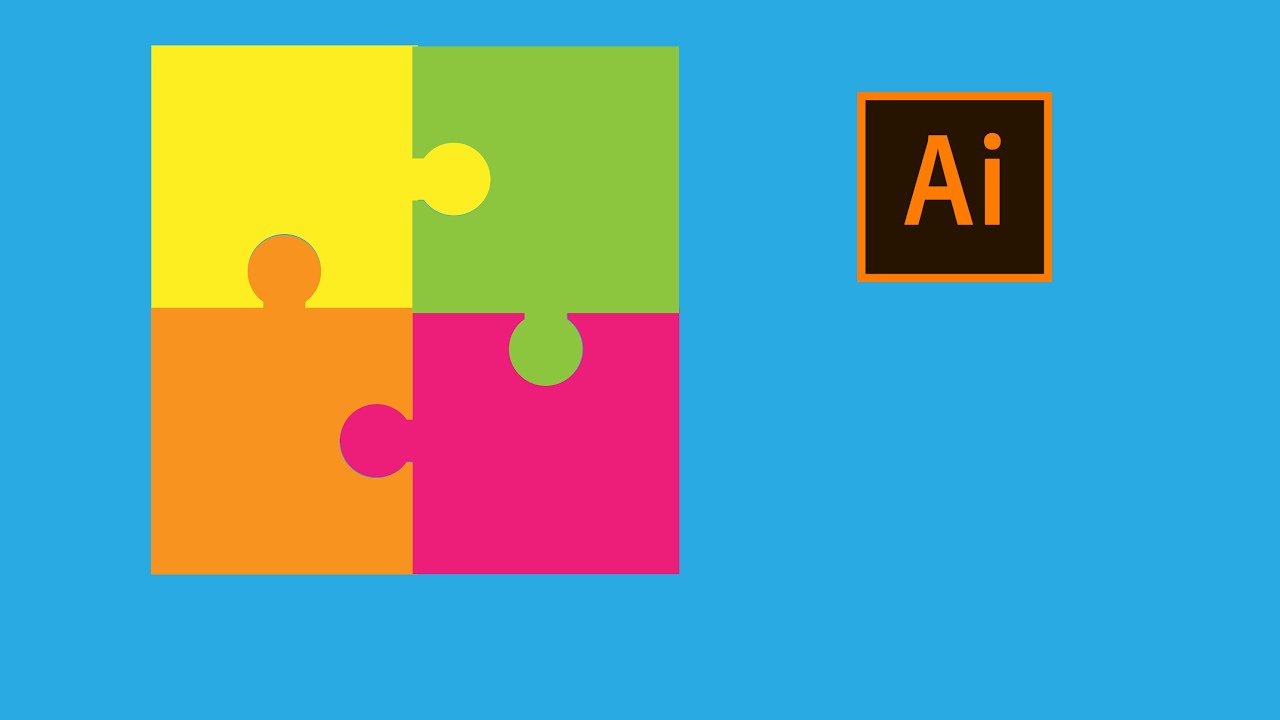 How To Create Puzzle Illustrator Tutorial Adobe Illustrator How To Create Puzzle Illustrator Tutorial Adobe Illustrator
