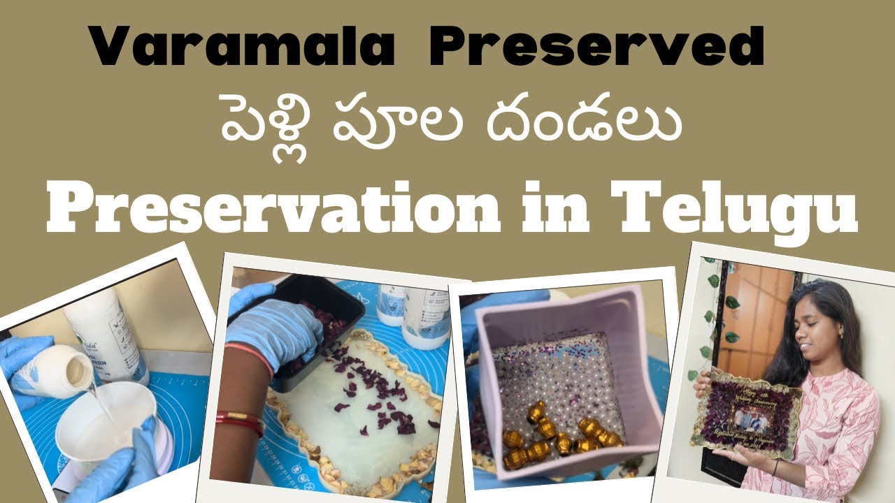 How to preserved Wedding varamala/garlands in Telugu/resin art easy to ...