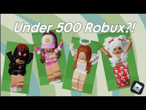 Roblox Avatars Under 500 Robux!! 🤑🤑 || Stxry_cats - YouTube