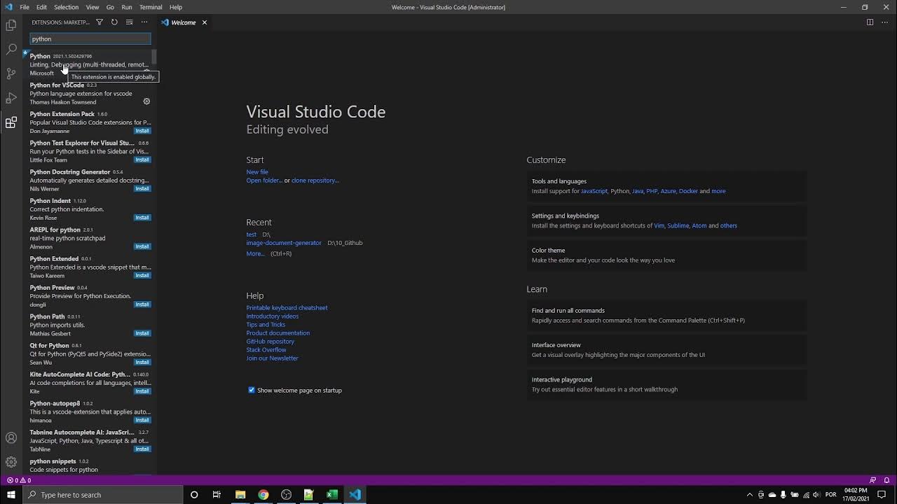 Instalação VSC, Python, Git e como clonar um repositório do GitHub ...