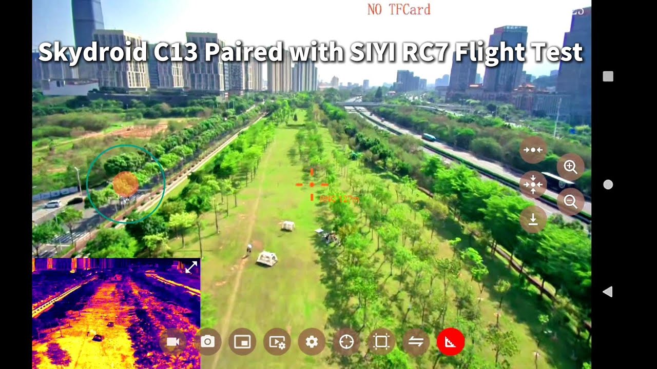 Skydroid C13 Paired with SIYI RC7 Flight Test - YouTube