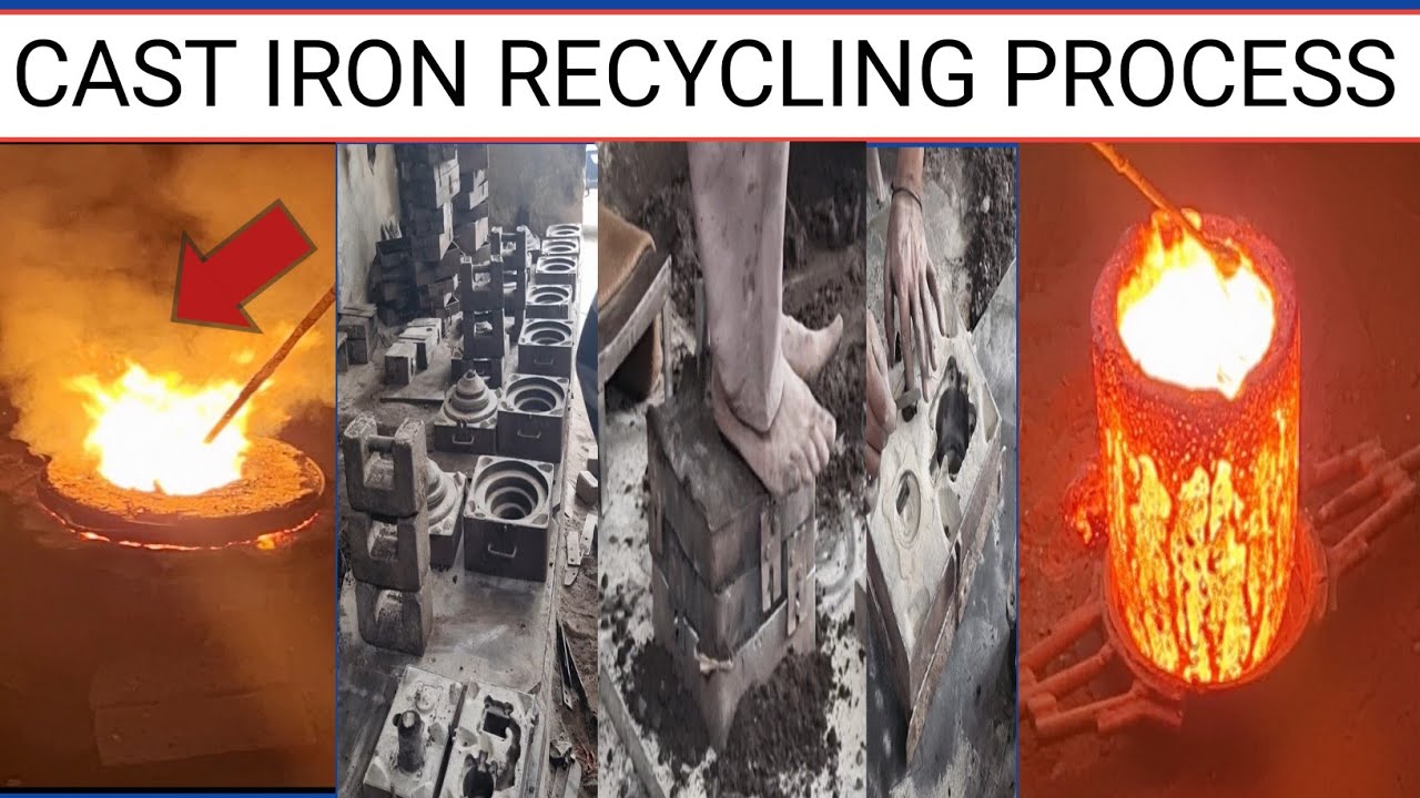 Amazing work, Cast Iron recycling process and Make Products ...