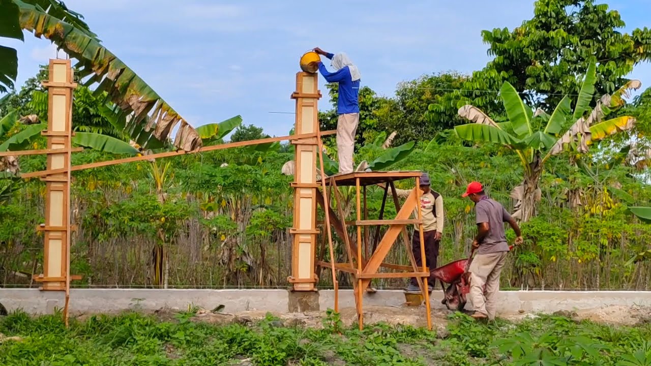 Progress on the construction of a monkey playground designed to be as good and beautiful as ...