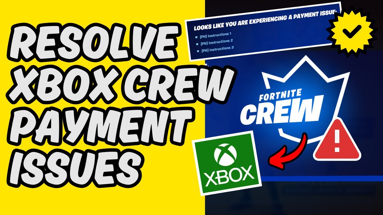 [Easy Guide] Resolve Fortnite Crew Payment Issues on Xbox - YouTube