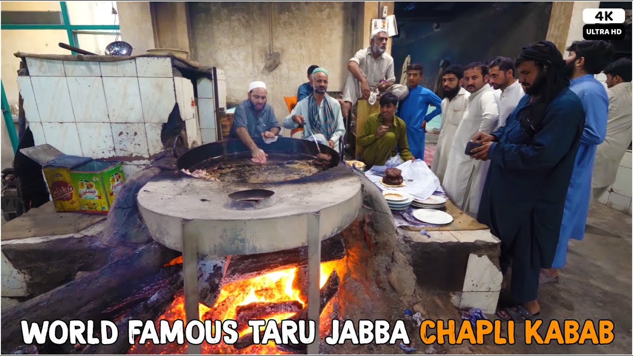 Popular Taru Jabba Chapli kabab | Rambil Kabab House | 4K - YouTube