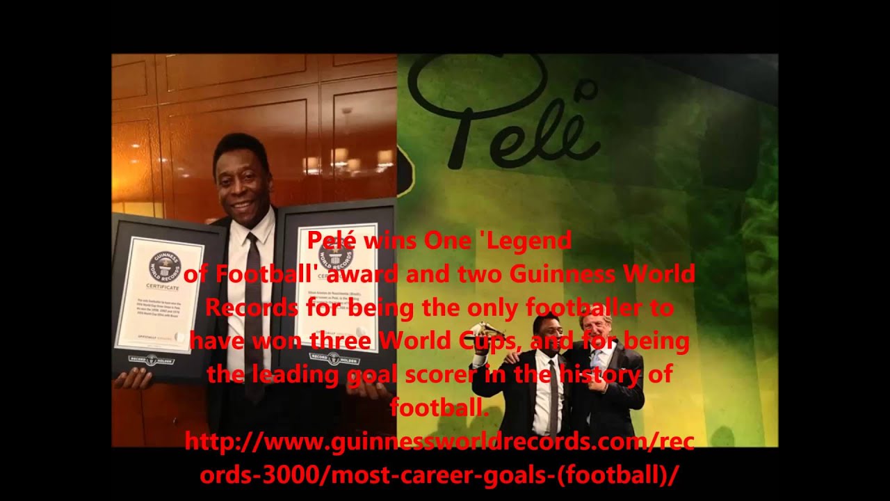 Pelé Awarded by Guinness World Records for Most Goals in Football ...