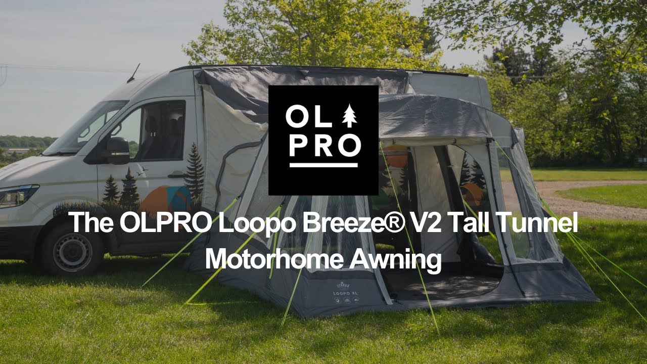 OLPRO | Loopo Breeze Tall Tunnel V2 Motorhome Awning - YouTube