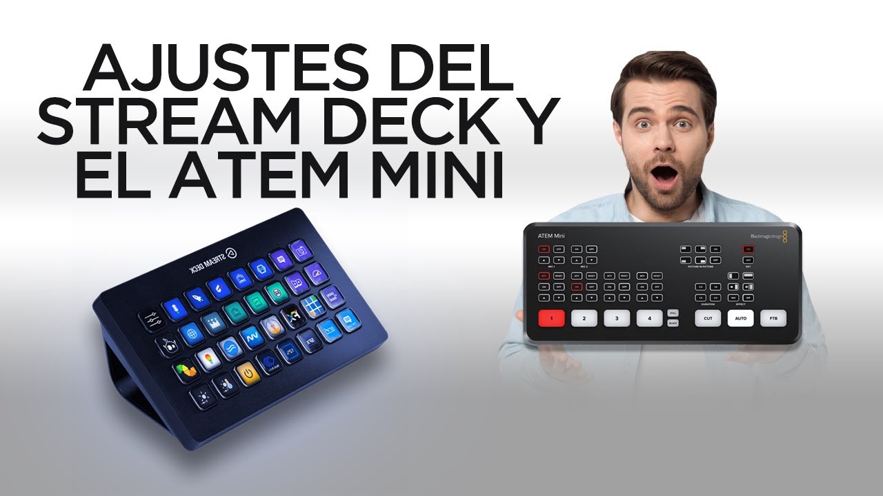 Aprende Mas con videotools Ajustes del Stream Deck con el Atem Mini ...