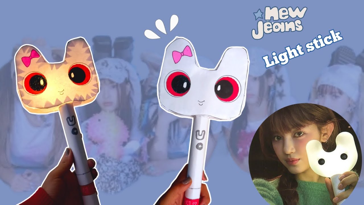 New Jeans light stick #diy paper light stick #handmade light stick # ...