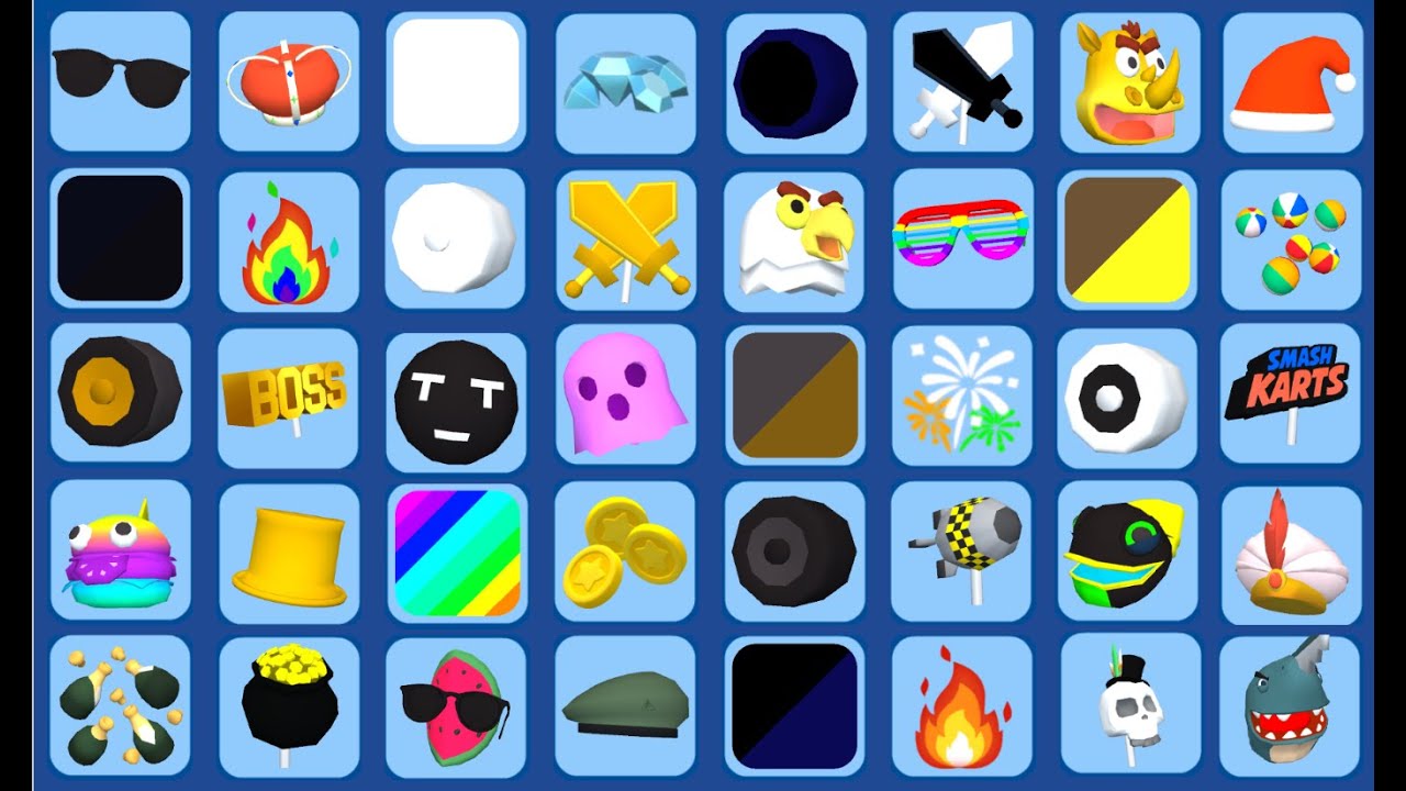 Every Item I Own in Smash Karts (300+ items?!) - YouTube