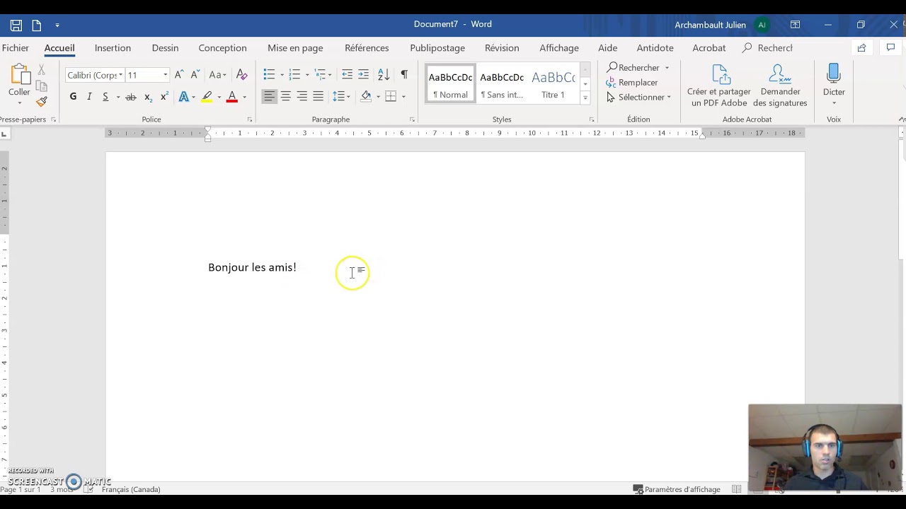 Word petites majuscule - YouTube