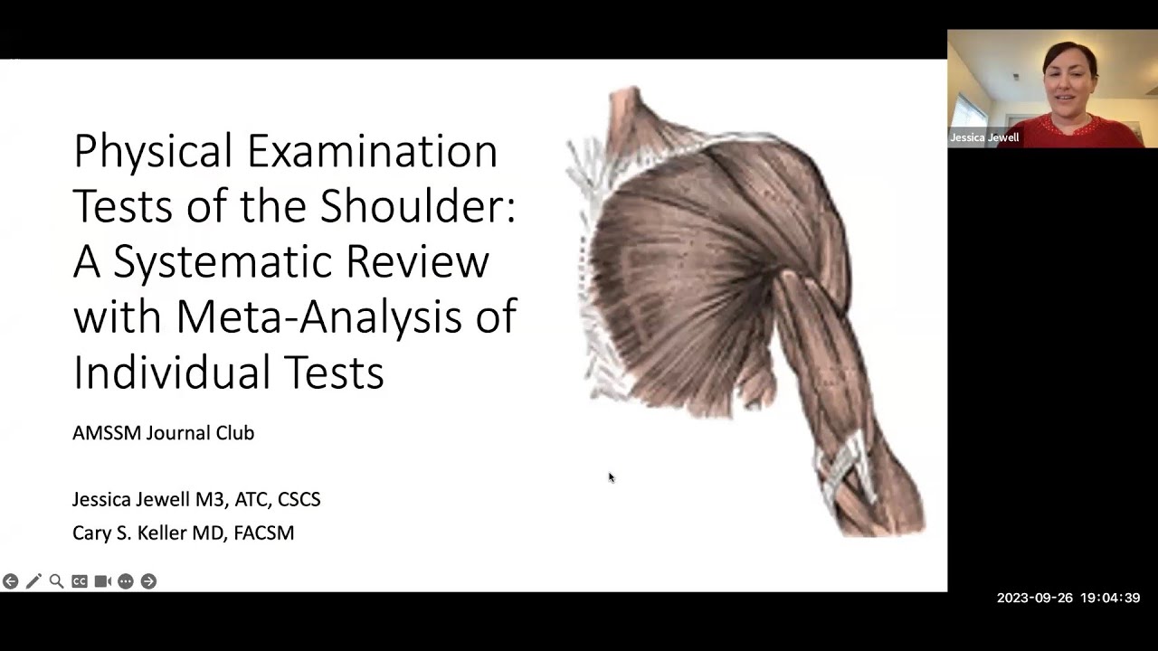Physical Examination Tests of the Shoulder | AMSSM Journal Club - YouTube