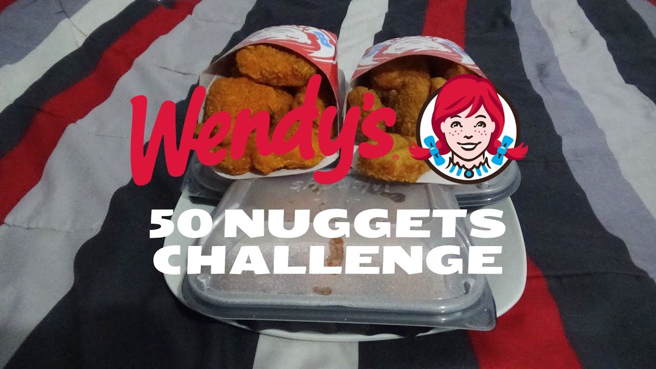 Wendy's 50 Nuggets Challenge - YouTube