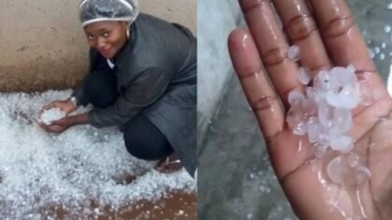 BREAKING NEWS - Raining Ice Blocks in Ghana Live - YouTube